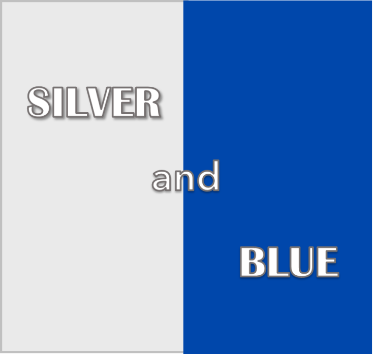 State Colors-Silver and Blue